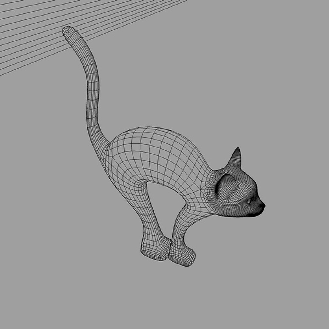 Decorative Cat C4d