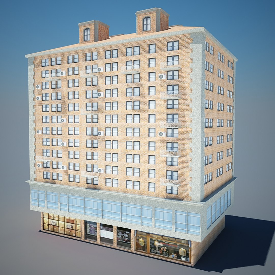 3d model building ready scene