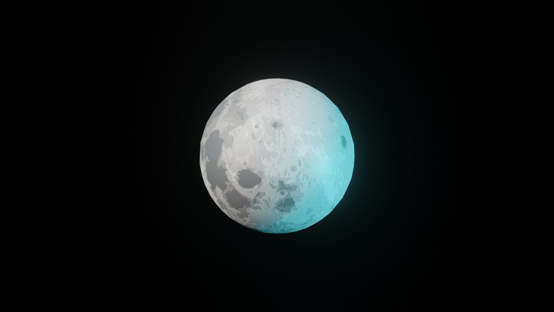 3D Stylized Moon 3D Model 2k 4k 8k Textures - TurboSquid 2125378