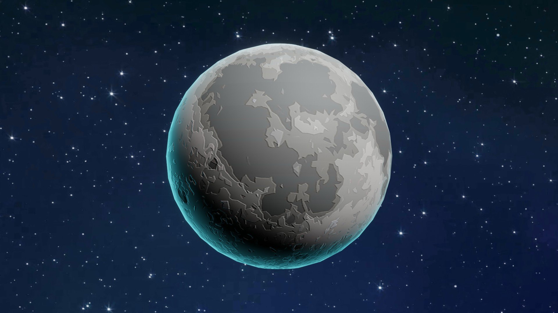 3D Stylized Moon 3D Model 2k 4k 8k Textures - TurboSquid 2125378