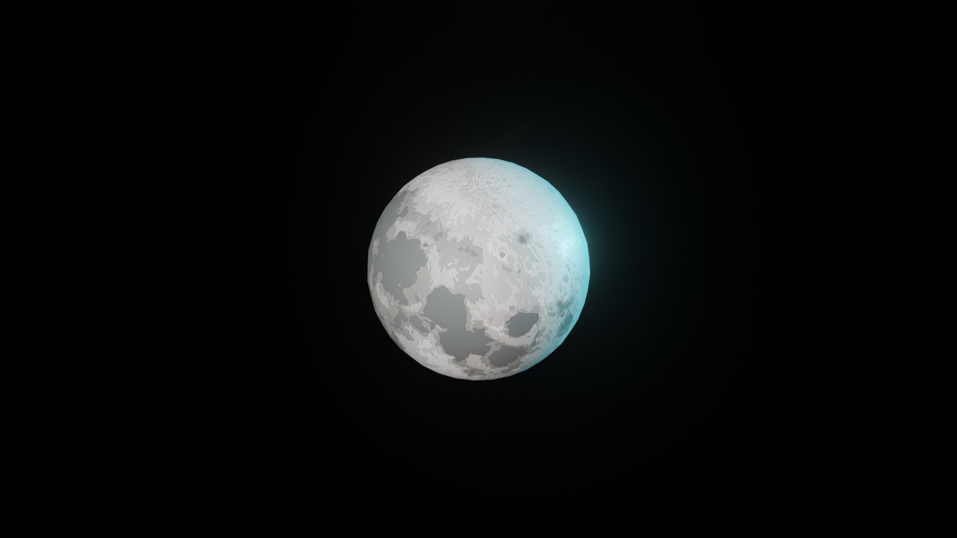 3D Stylized Moon 3D Model 2k 4k 8k Textures - TurboSquid 2125378
