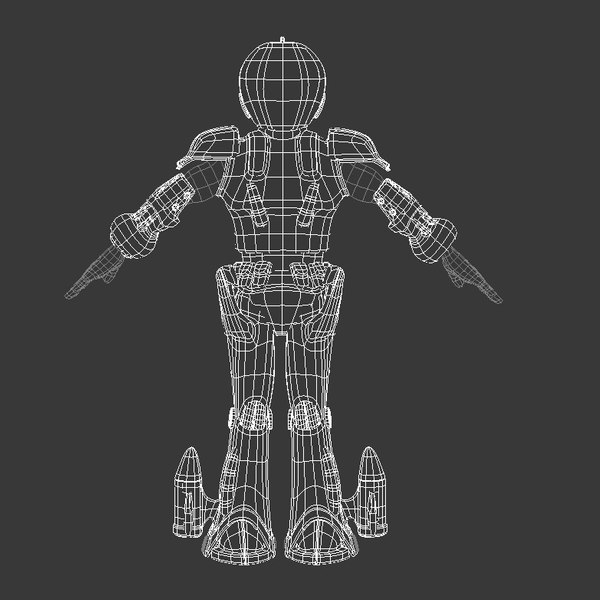 3d spaceman cartoon man model