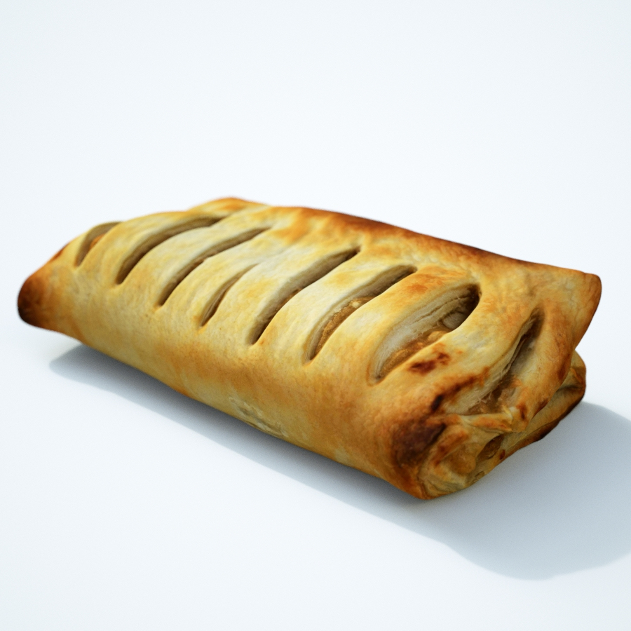 Applestrudel strudel 3D model - TurboSquid 1267150