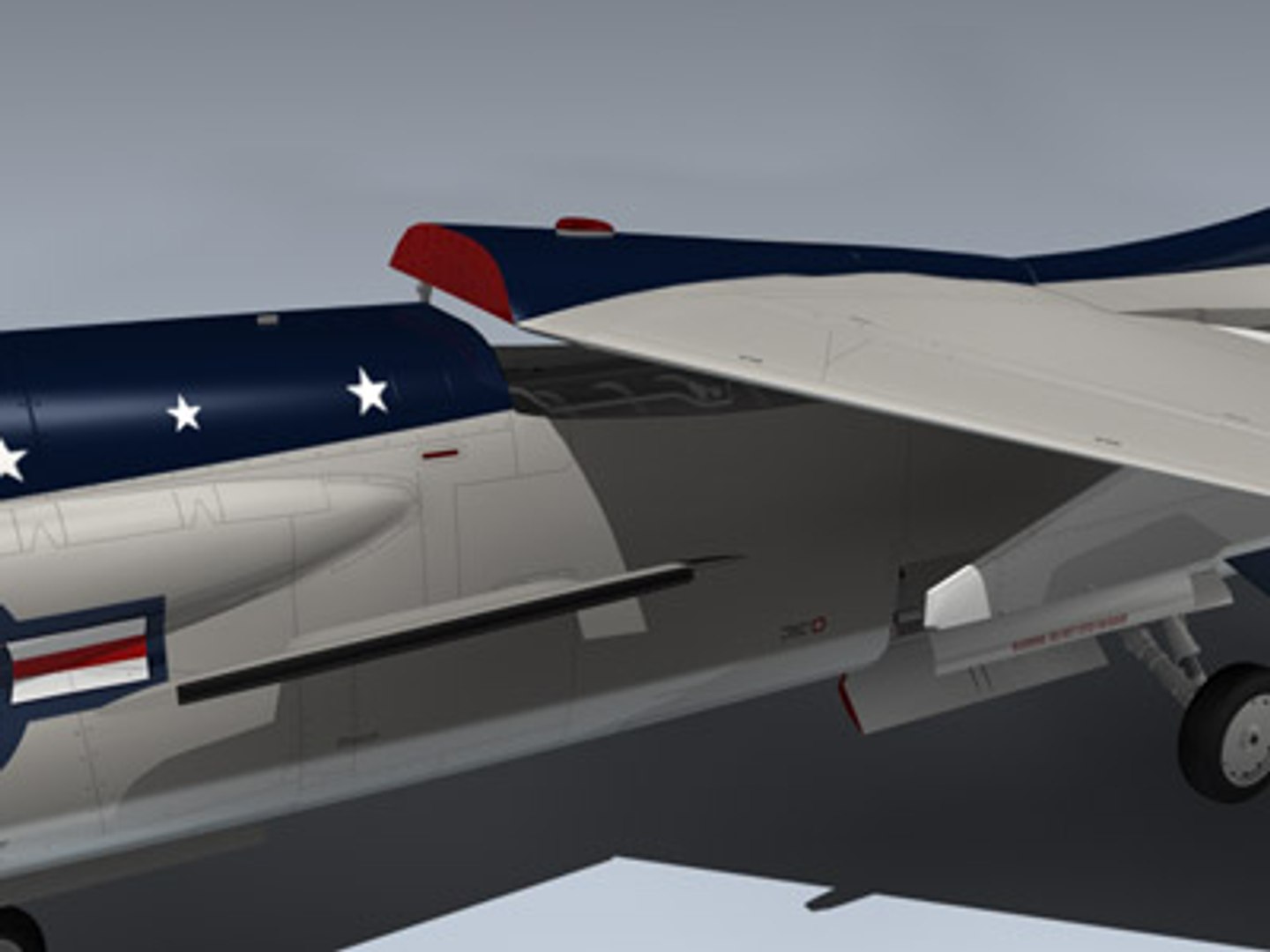 3d F-8k Crusader Vmf-321 Fighter