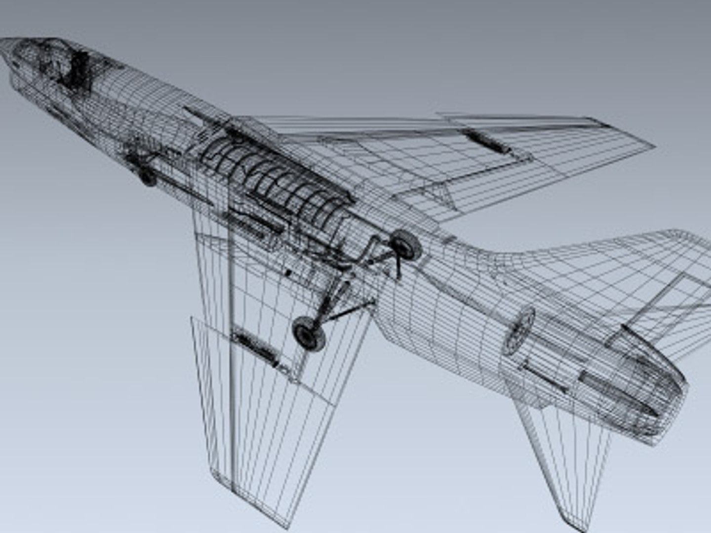 3d F-8k Crusader Vmf-321 Fighter