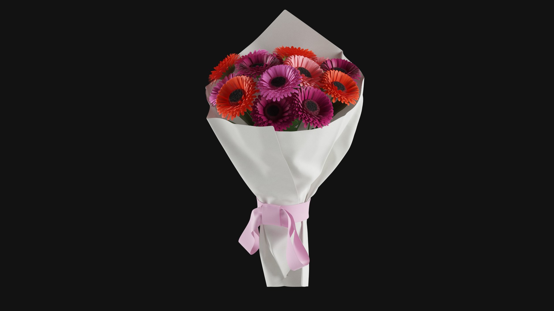 Gerbera Bouquet 04 3D - TurboSquid 2180755