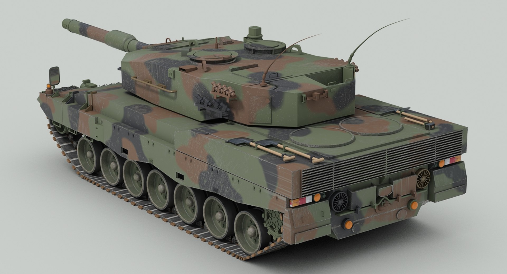 Leopard 2 Tank 3ds