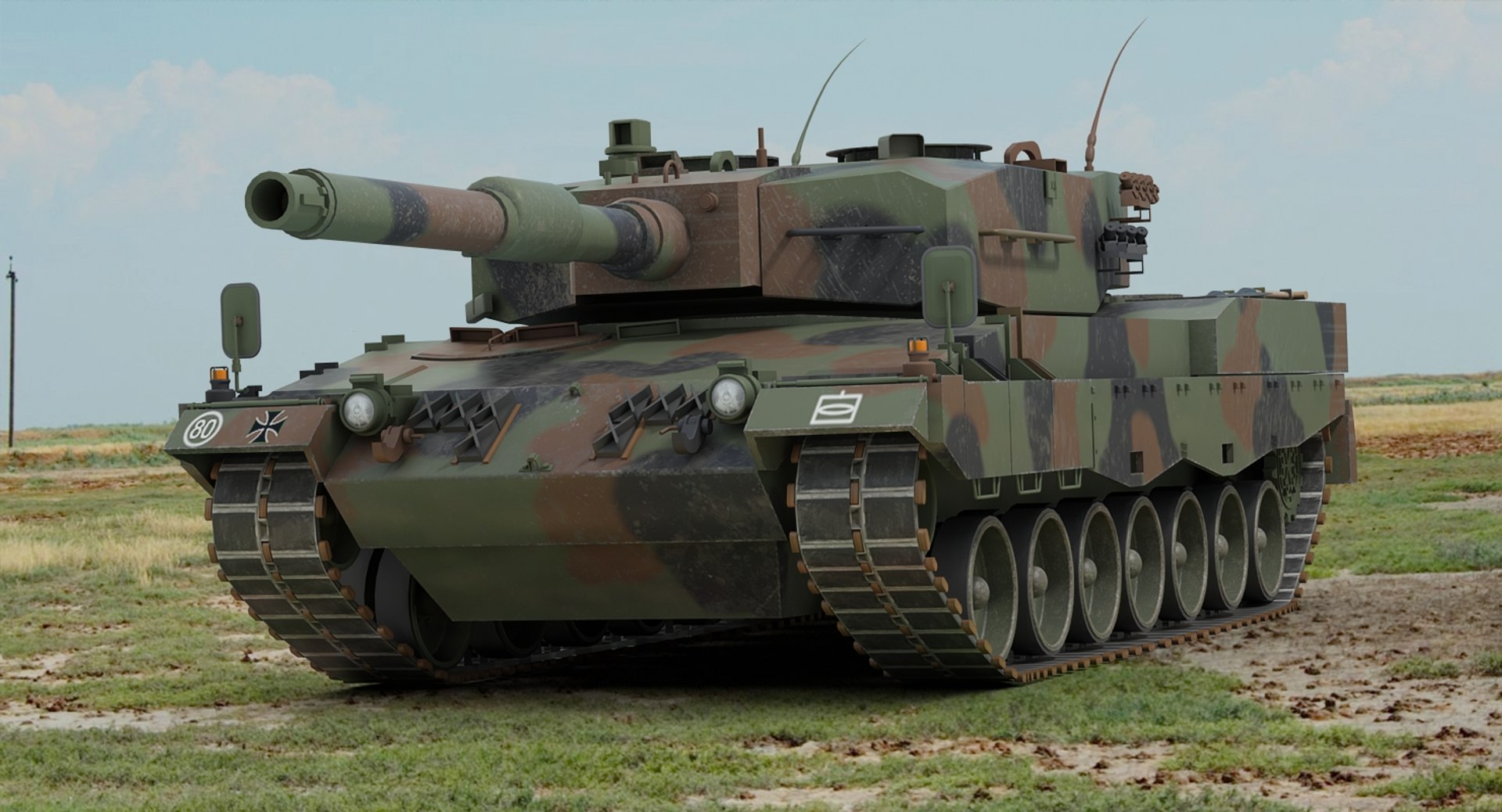 leopard 2 tank 3ds