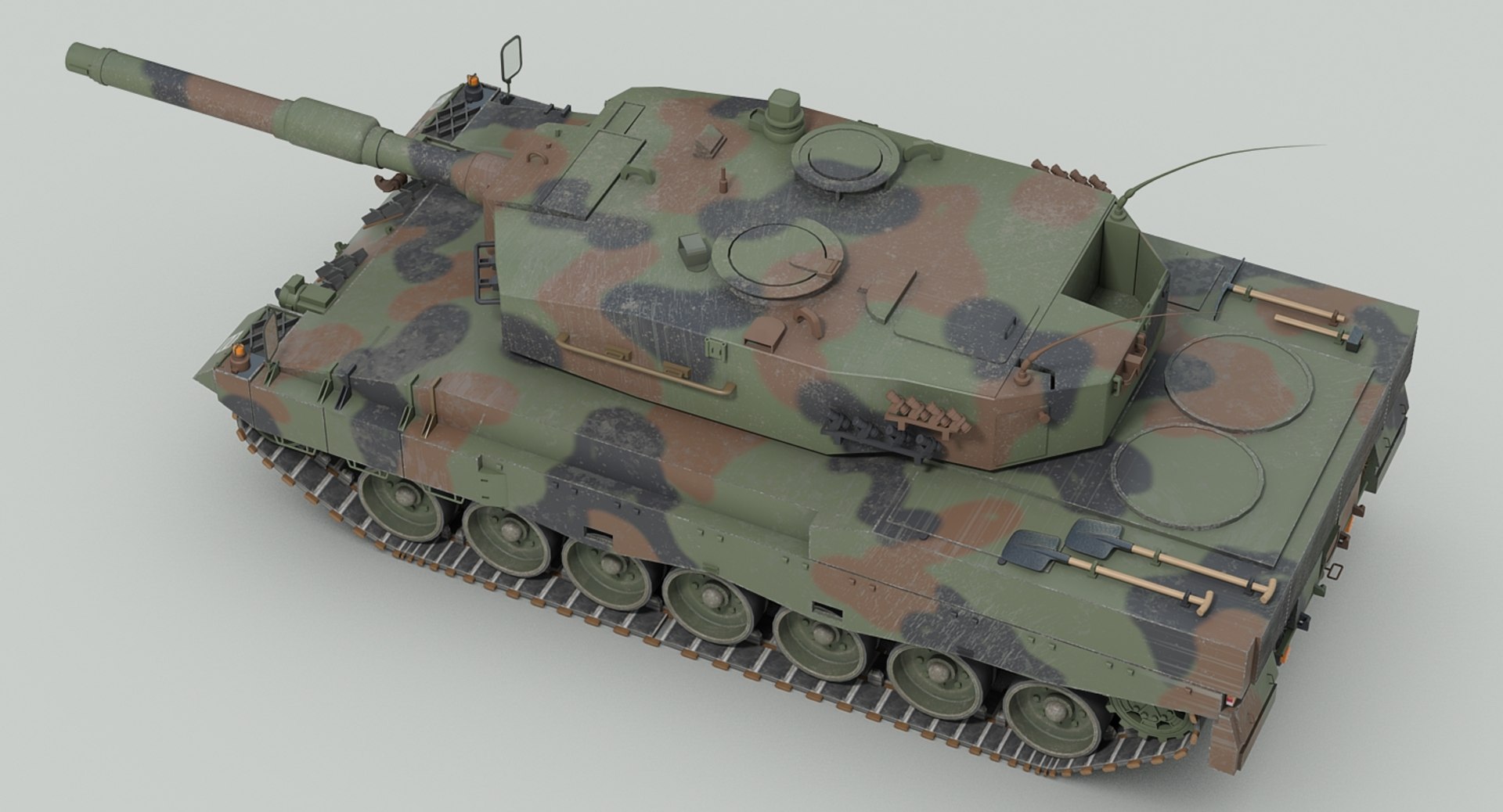 Leopard 2 Tank 3ds
