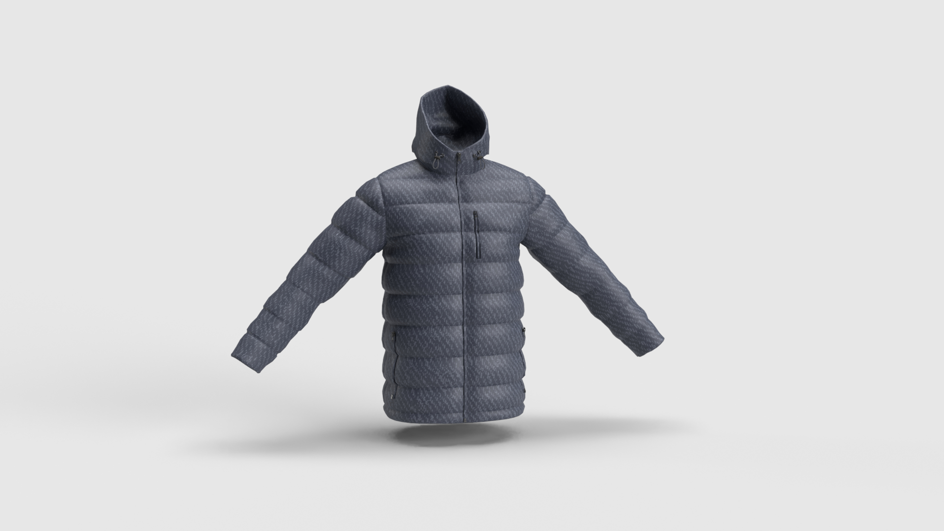 3D Men Puffy Jacket Model - TurboSquid 2394642