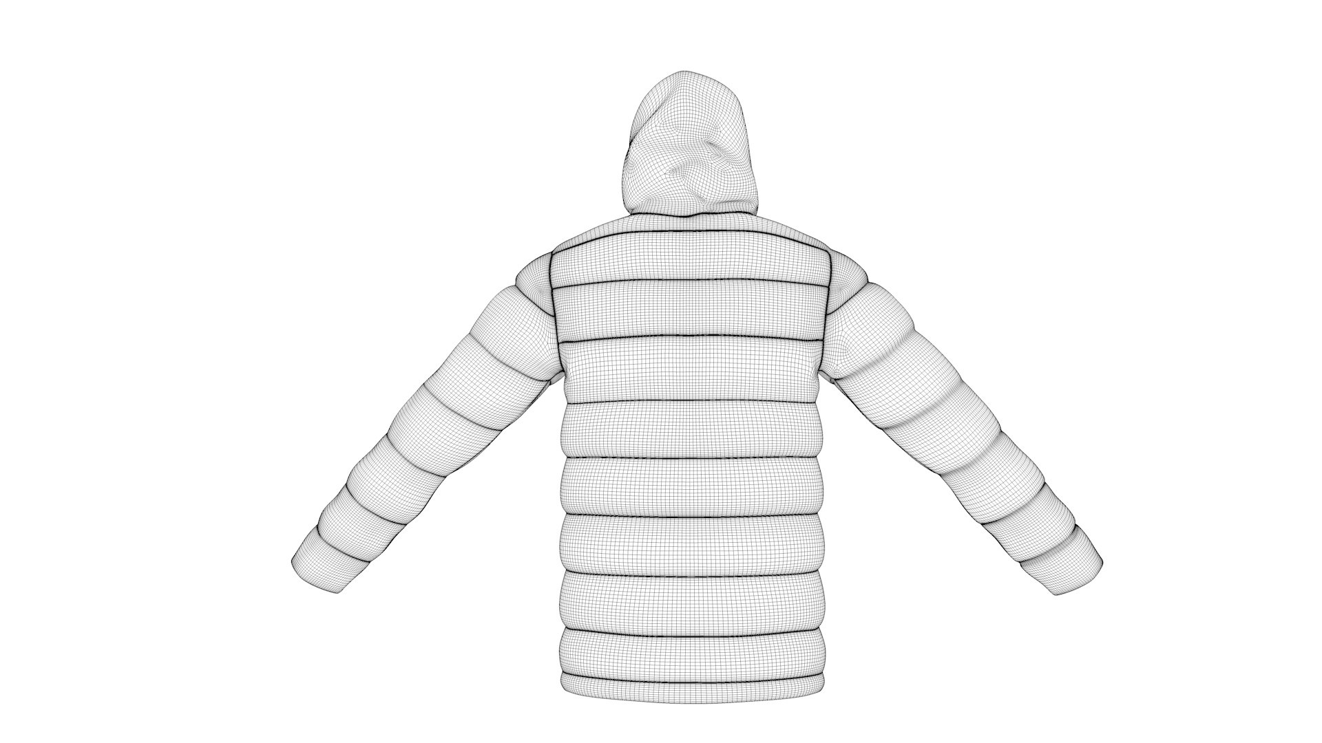 3D Men Puffy Jacket Model - TurboSquid 2394642