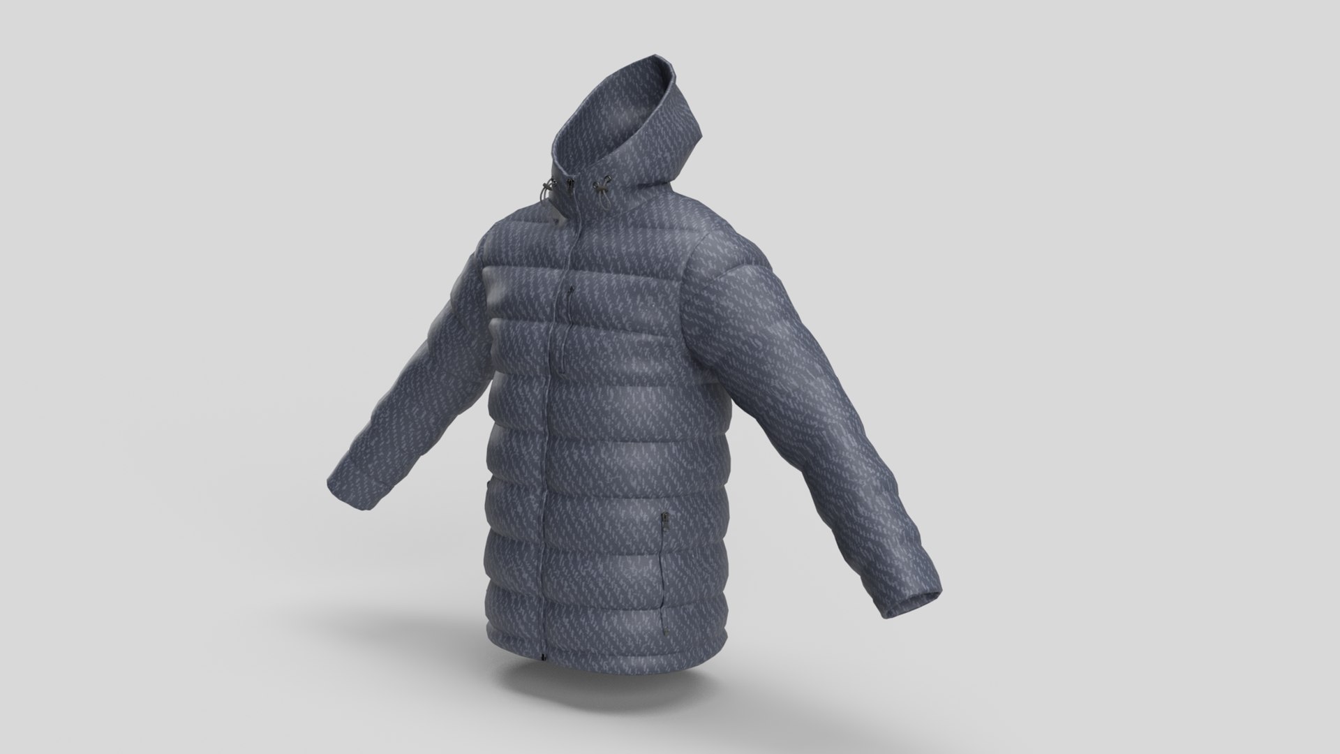 3D Men Puffy Jacket Model - TurboSquid 2394642