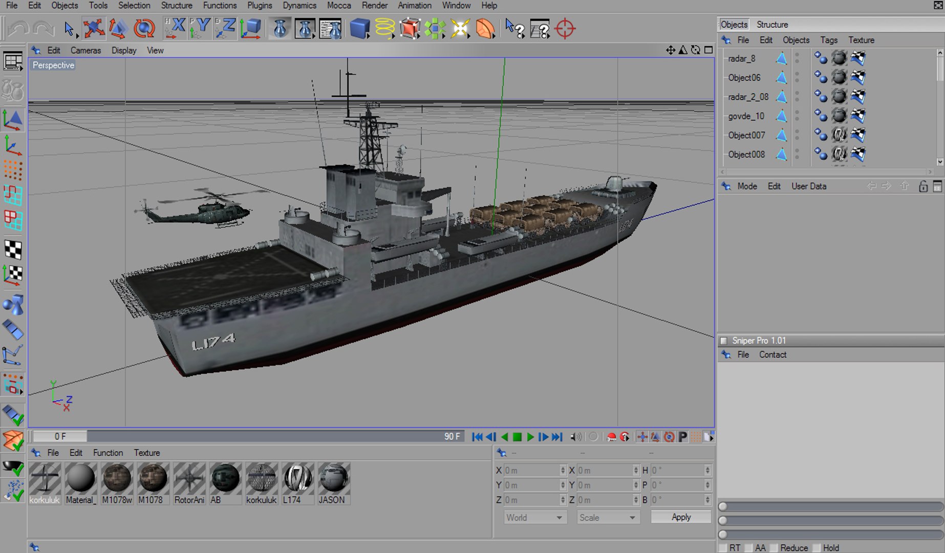 Lst-uss Jason Class Truck 3d C4d