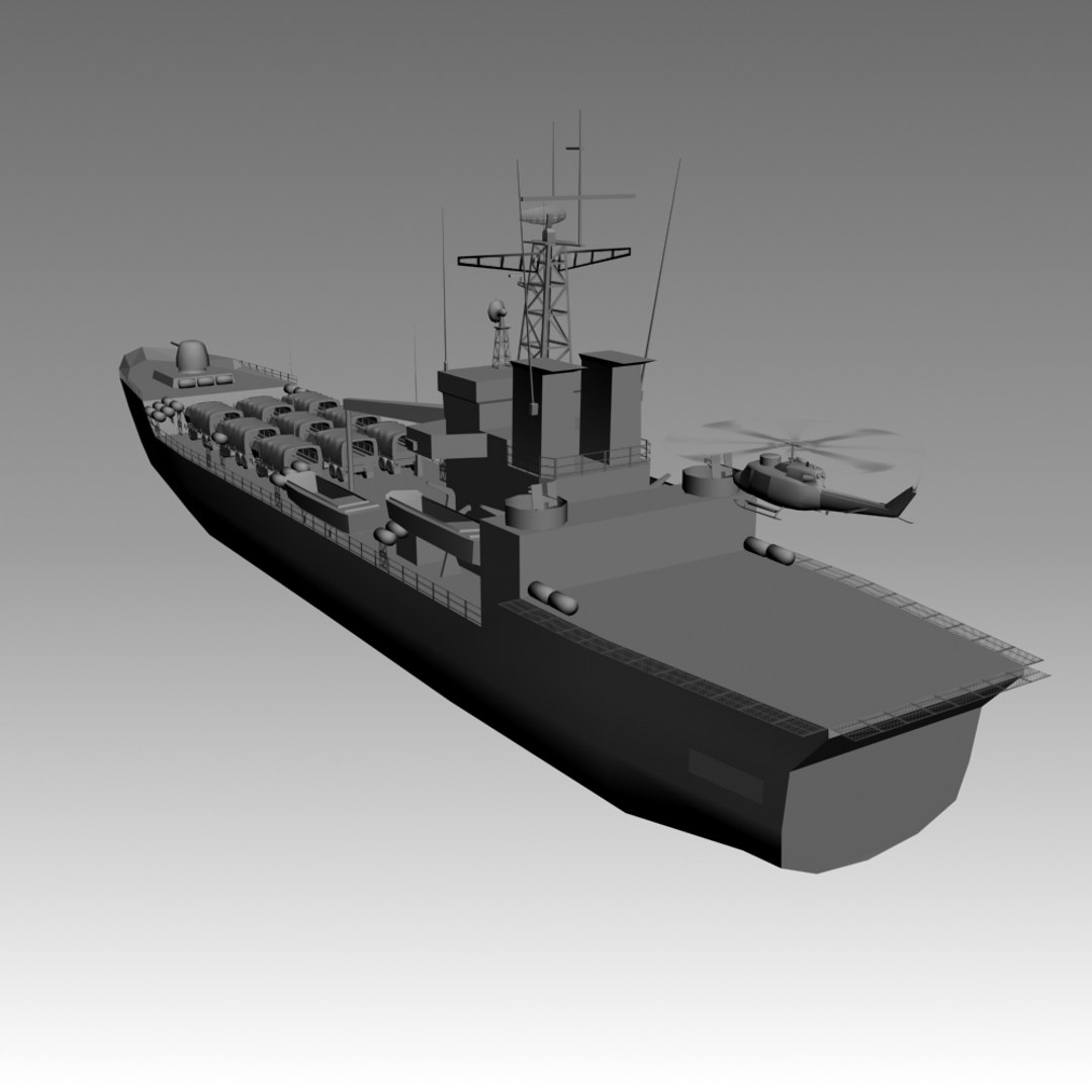 Lst-uss Jason Class Truck 3d C4d