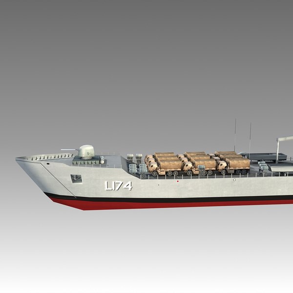 modelo 3d Clase LST-USS JASON con camión y AB-212 - TurboSquid 630889