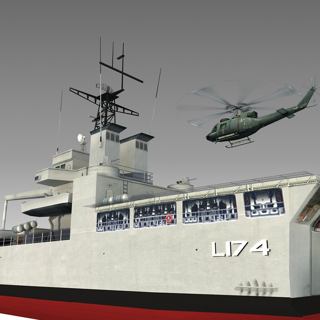 Lst-uss Jason Class Truck 3d C4d