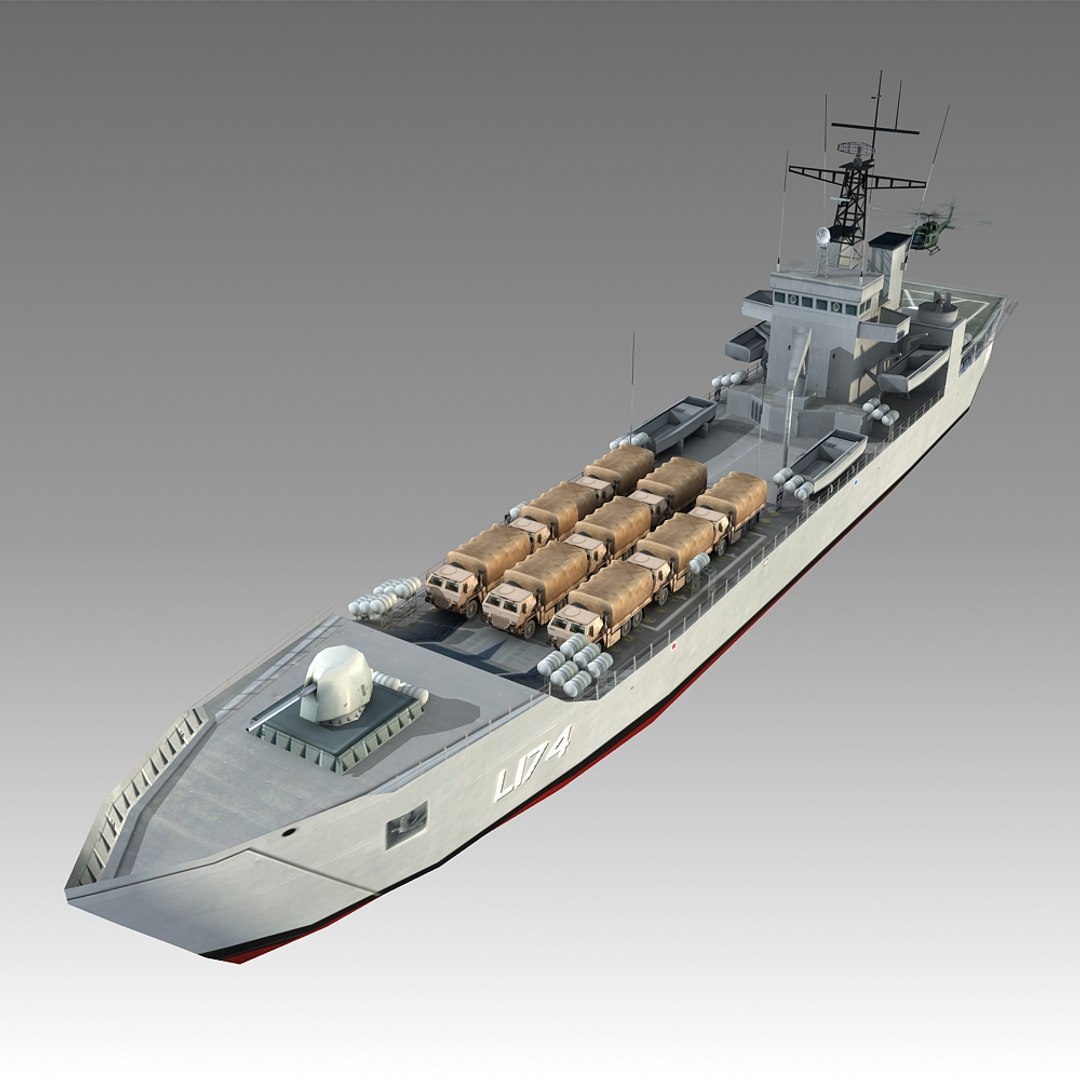 Lst-uss Jason Class Truck 3d C4d