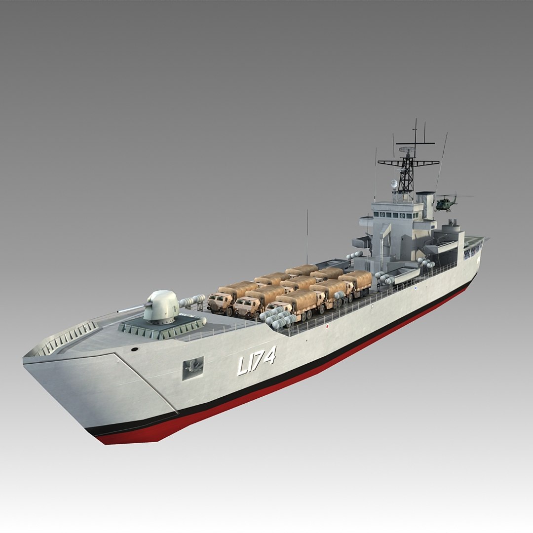 Lst-uss Jason Class Truck 3d C4d