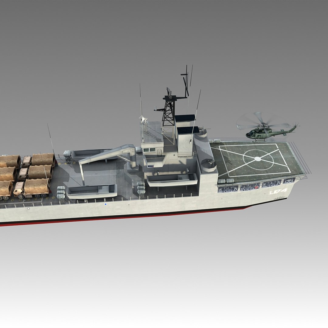 Lst-uss Jason Class Truck 3d C4d