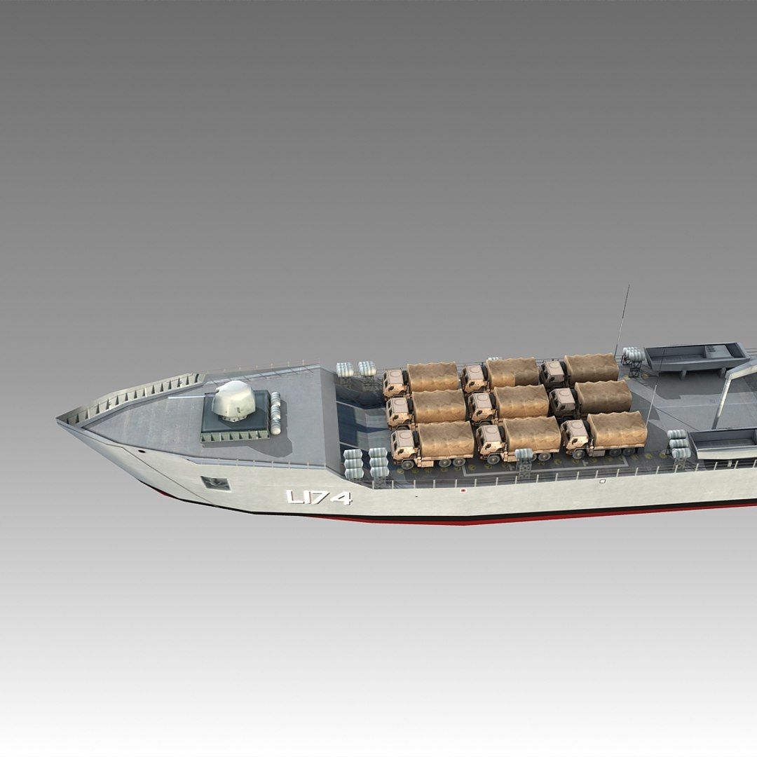 Lst-uss Jason Class Truck 3d C4d