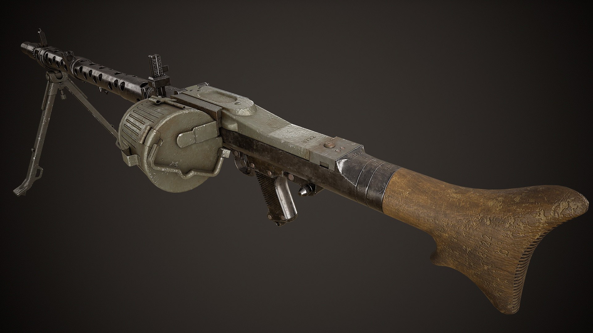 3D MG-34 - TurboSquid 2230375