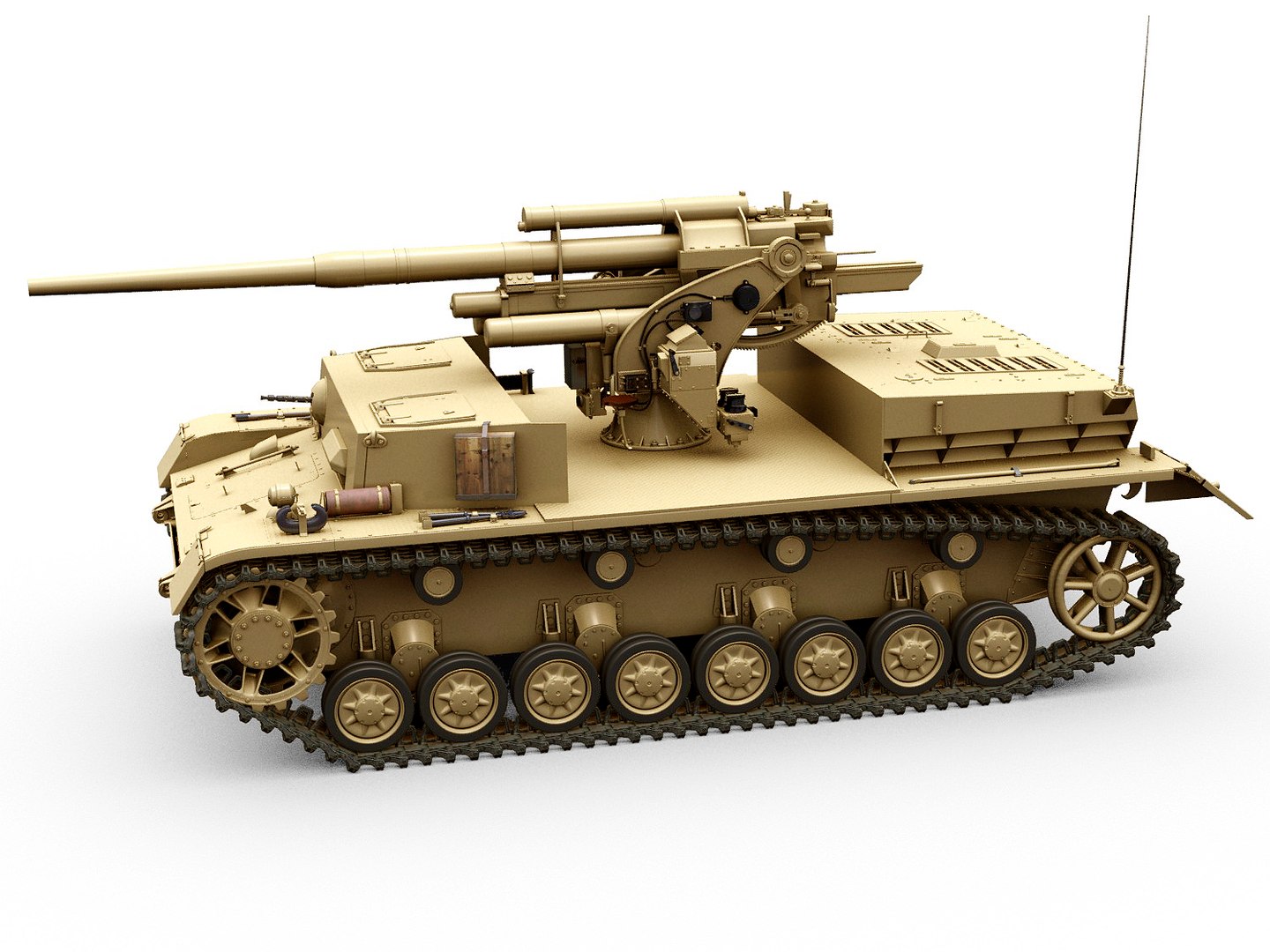 Antiaircraft German Flak Model - TurboSquid 1461909