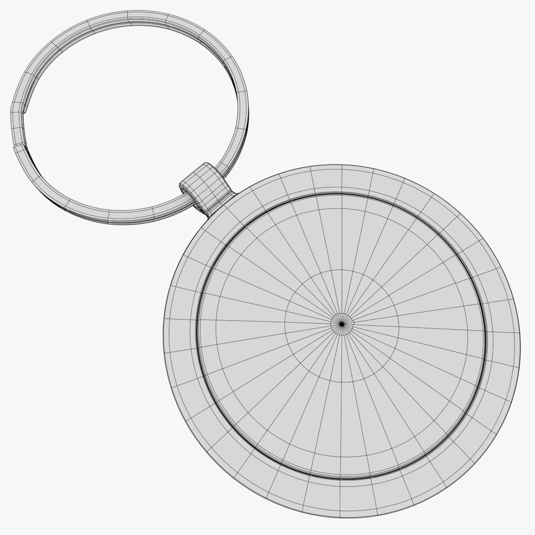 keyring ring keys 3d model