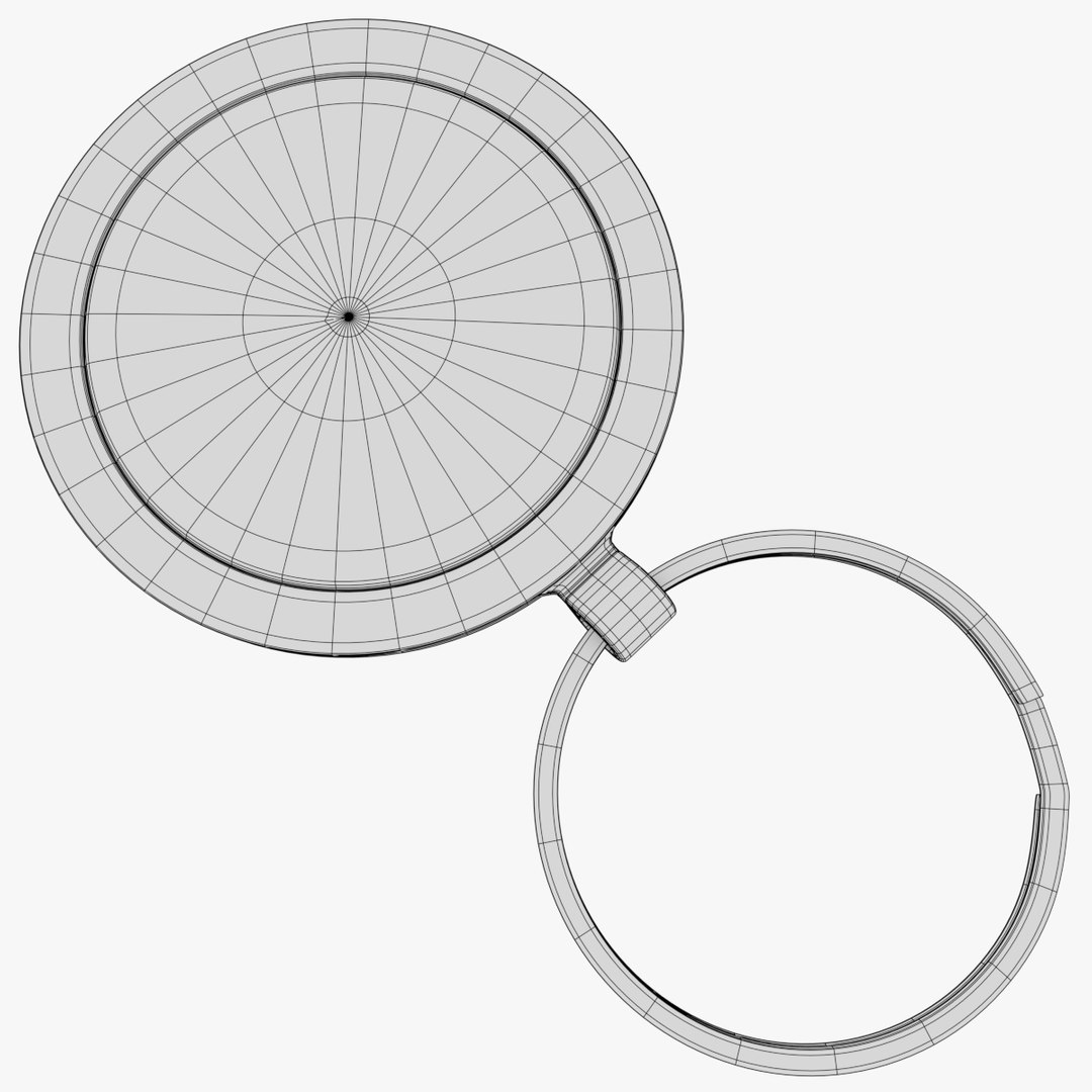 keyring ring keys 3d model