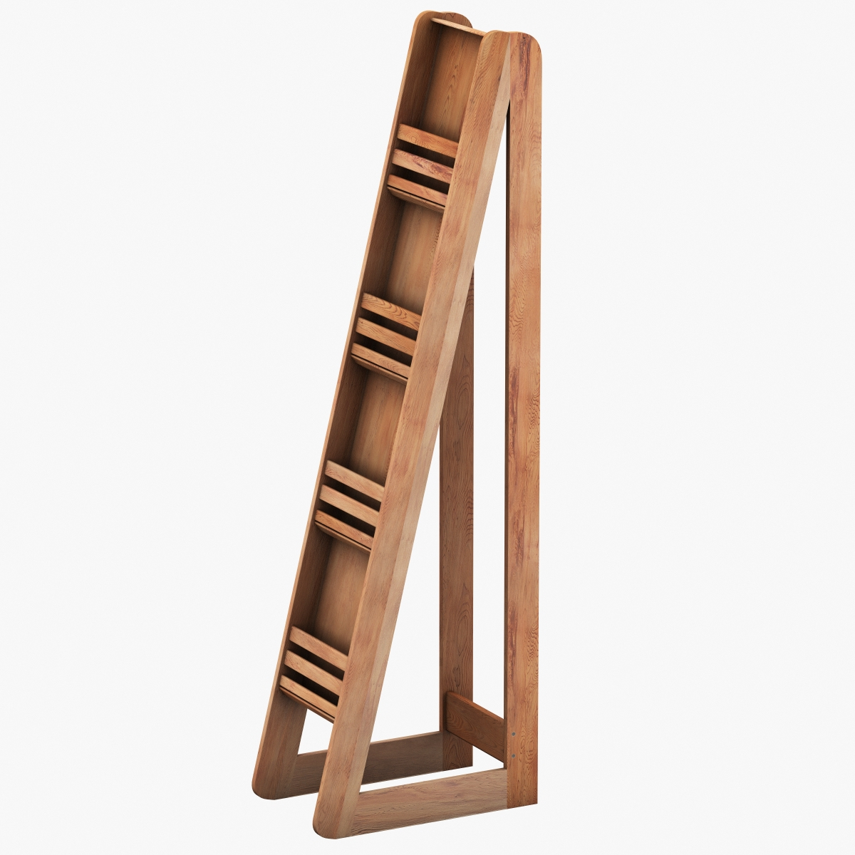 3d model bamboo magazine floor display