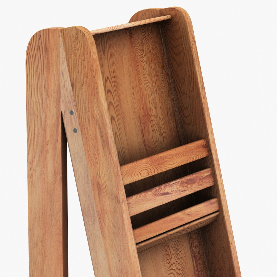 3d model bamboo magazine floor display