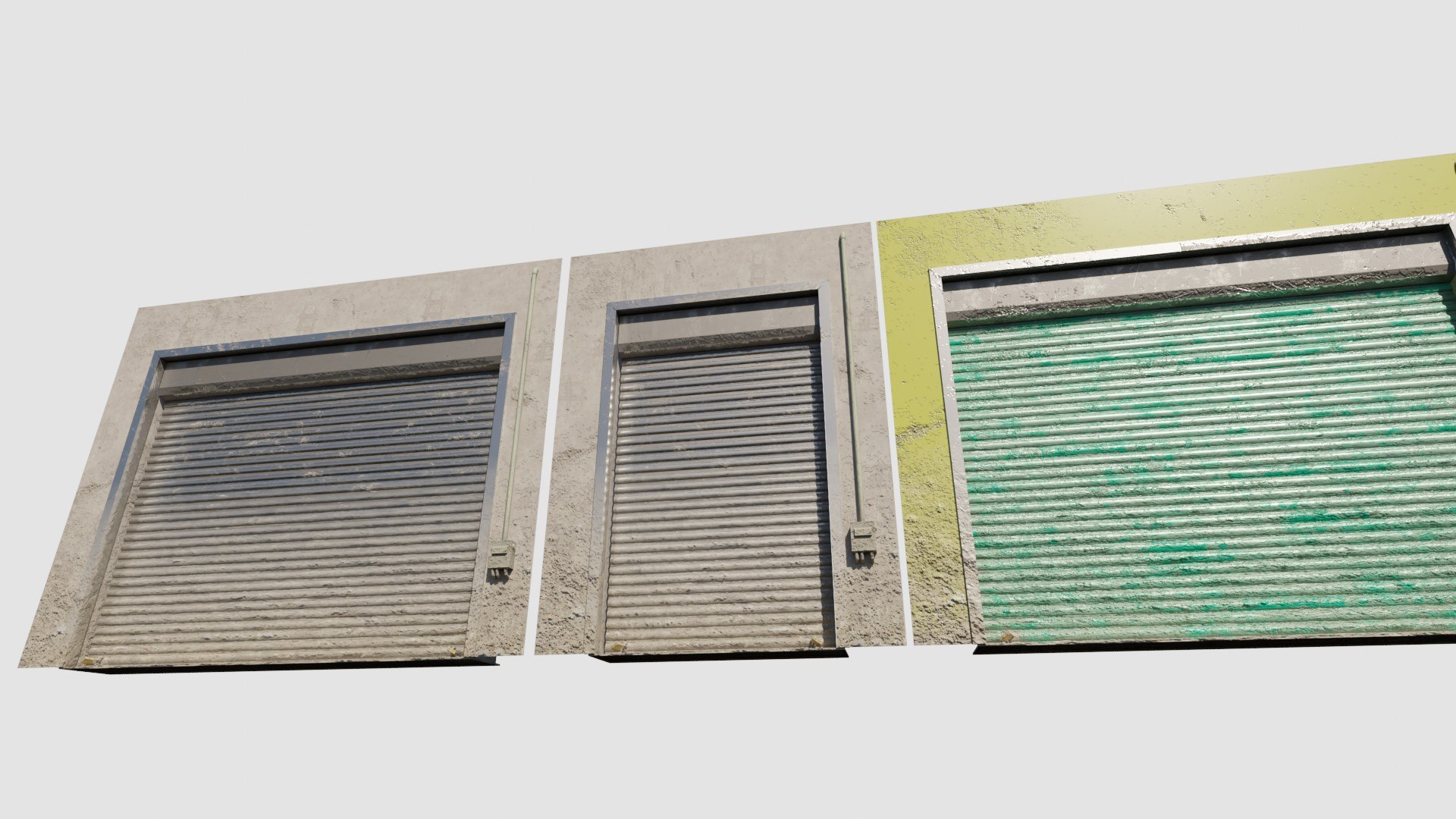 3D Rolling Shutter Door Shop Front 4k Pbr Textures - TurboSquid 1880381