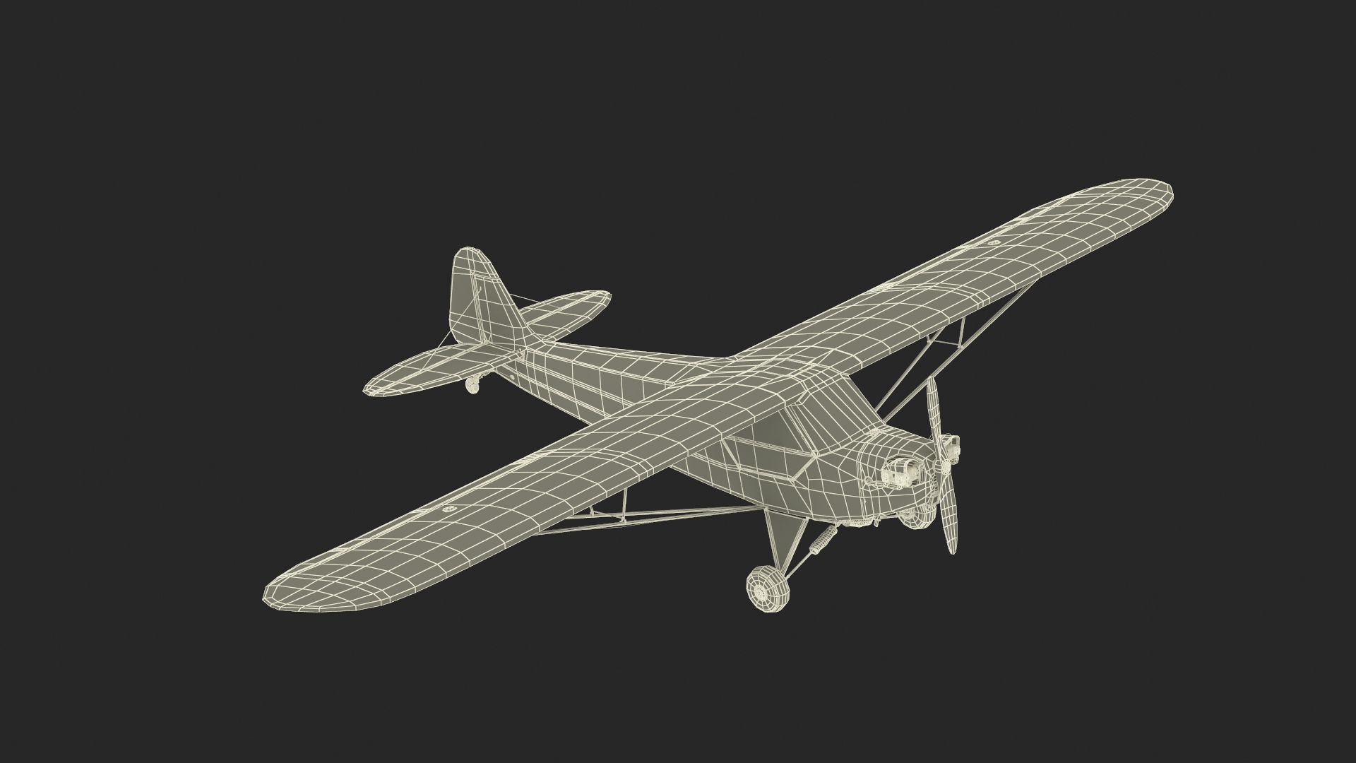 3D Piper J-3 Cub Light Aircraft - TurboSquid 2217889