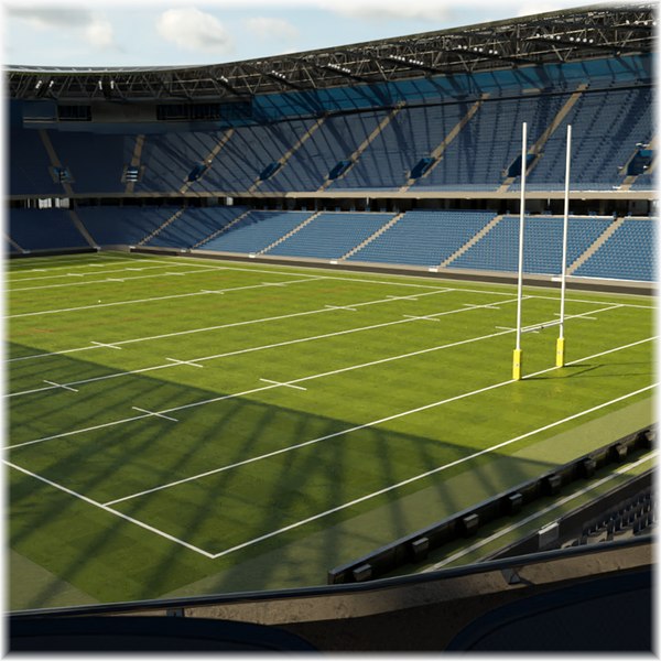 modelo 3d Estadio de rugby - TurboSquid 2205086