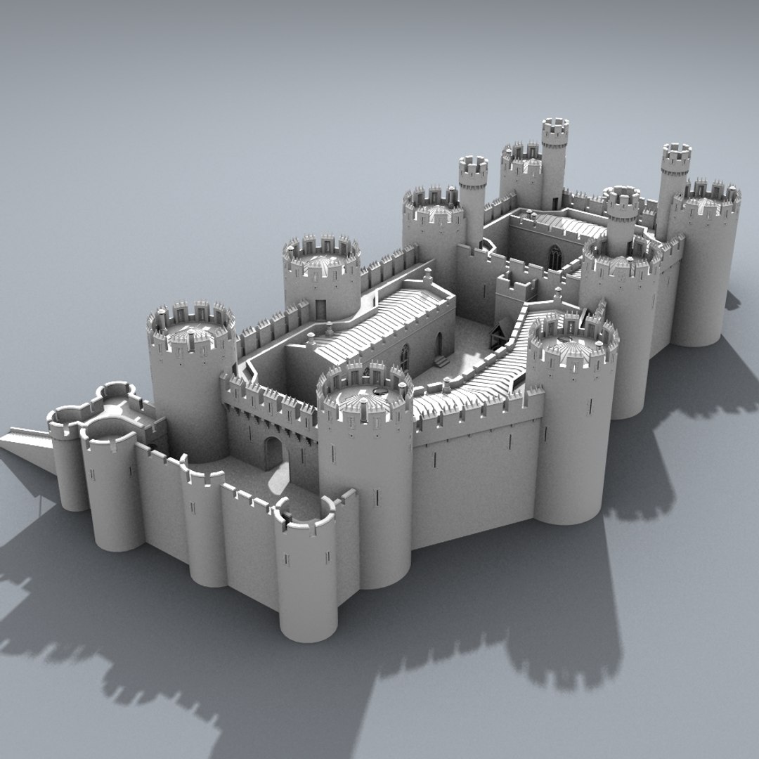 3ds Max Castle Conwy