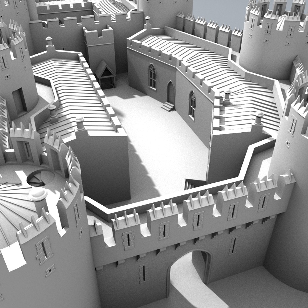 3ds Max Castle Conwy