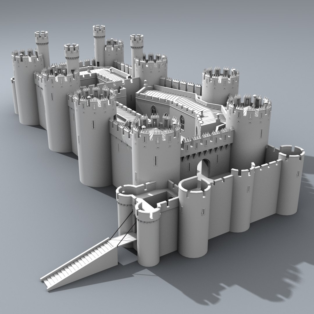 3ds Max Castle Conwy