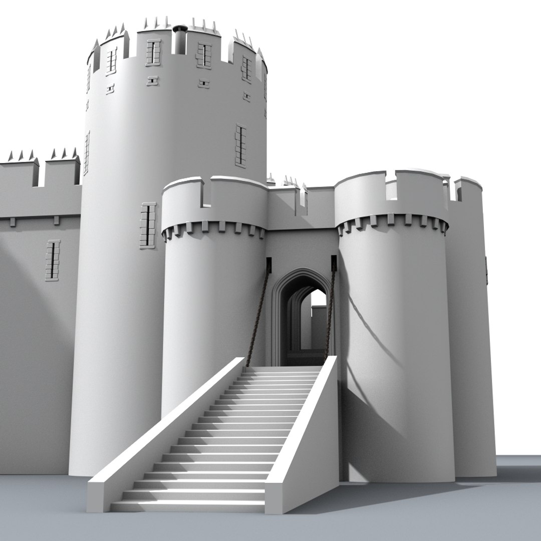 3ds Max Castle Conwy