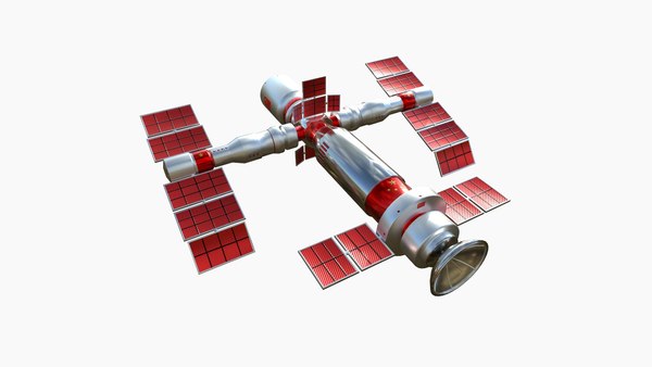 modèle 3D de Satellite F10 Chine - Conception spatiale SciFi ...