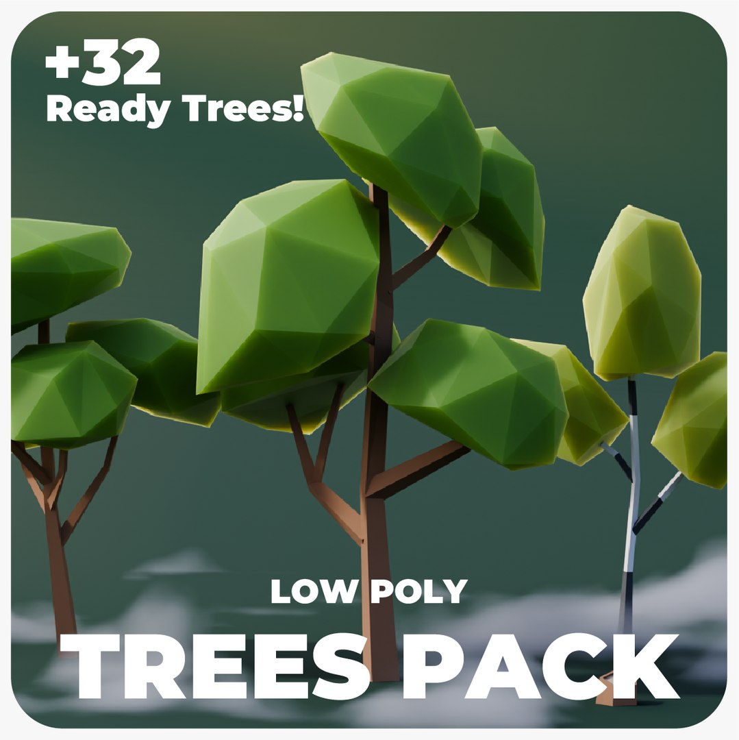 Low Poly Trees Pack 3D - TurboSquid 2455911