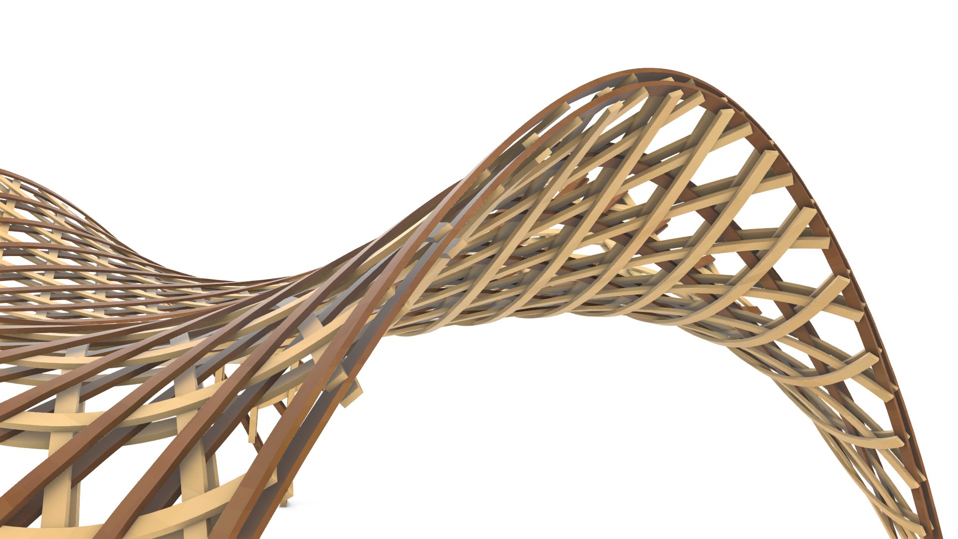 Elastic GridShell Structures Set 3D Model - TurboSquid 2388419