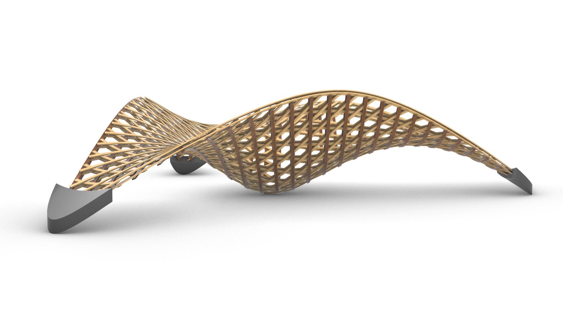 Elastic GridShell Structures Set 3D Model - TurboSquid 2388419