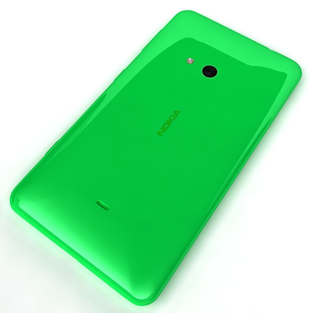 3d model nokia lumia 625 green