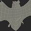 3d bat animal modelled model