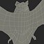 3d bat animal modelled model