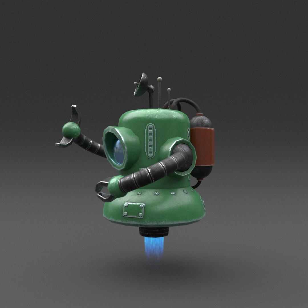 Robot Blender Rigged 3D - TurboSquid 1288415