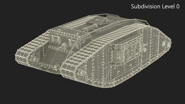 modelo 3d Tanque MK 4 Hembra Verde Rigged - TurboSquid 2246288