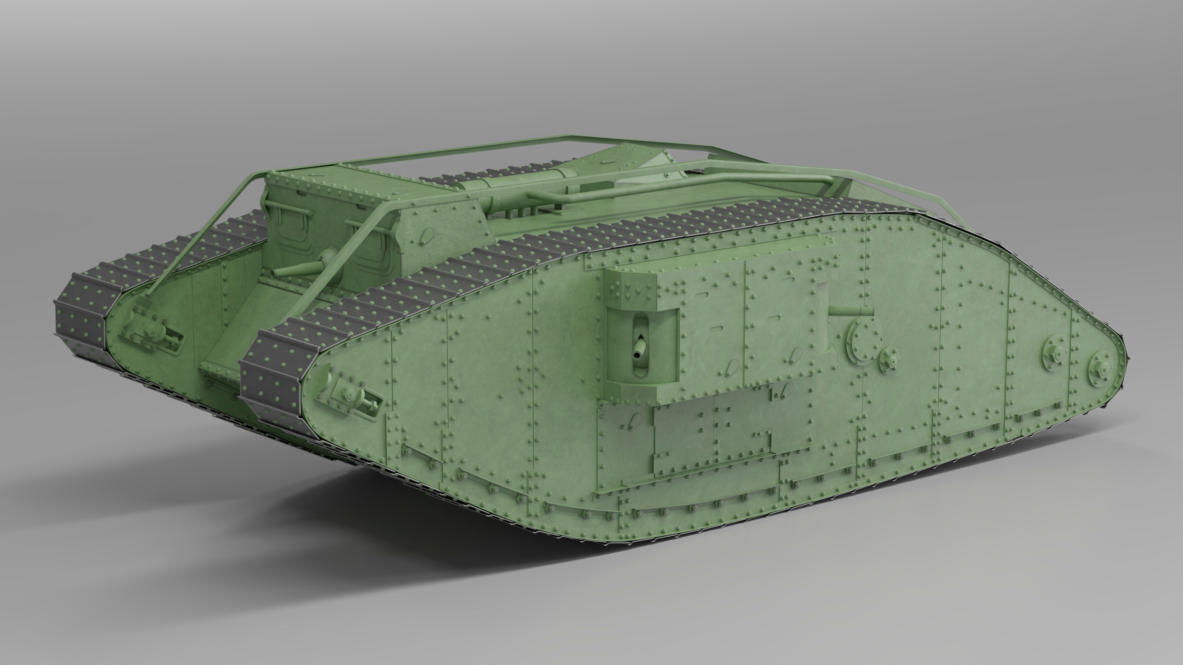 modelo 3d Tanque MK 4 Hembra Verde Rigged - TurboSquid 2246288