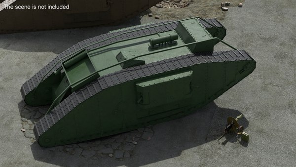modelo 3d Tanque MK 4 Hembra Verde Rigged - TurboSquid 2246288