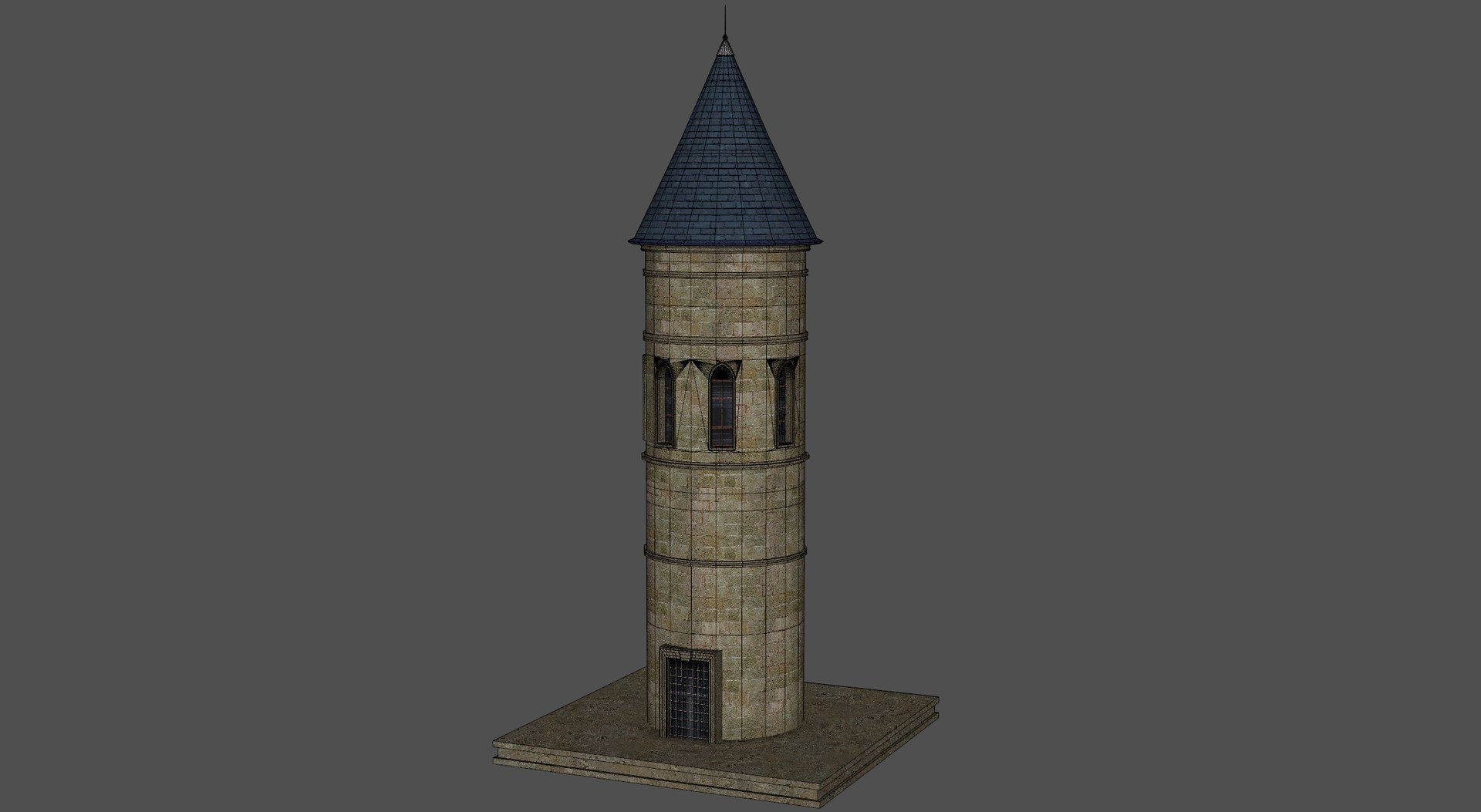 Free 3D Model Fantasy Ancient Tower - TurboSquid 2313594