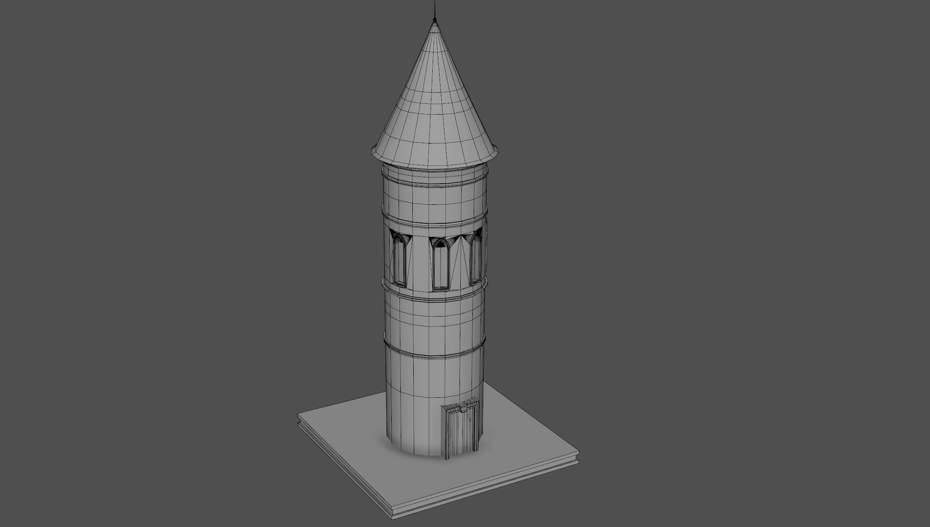 Free 3D Model Fantasy Ancient Tower - TurboSquid 2313594